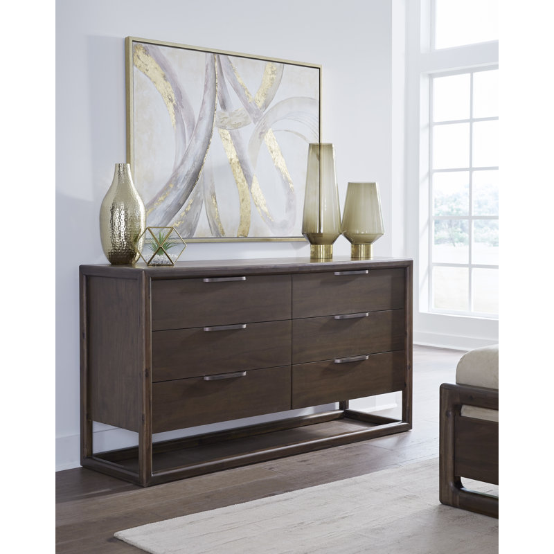 AllModern Rosy 6 Drawer 68" W Dresser | Wayfair