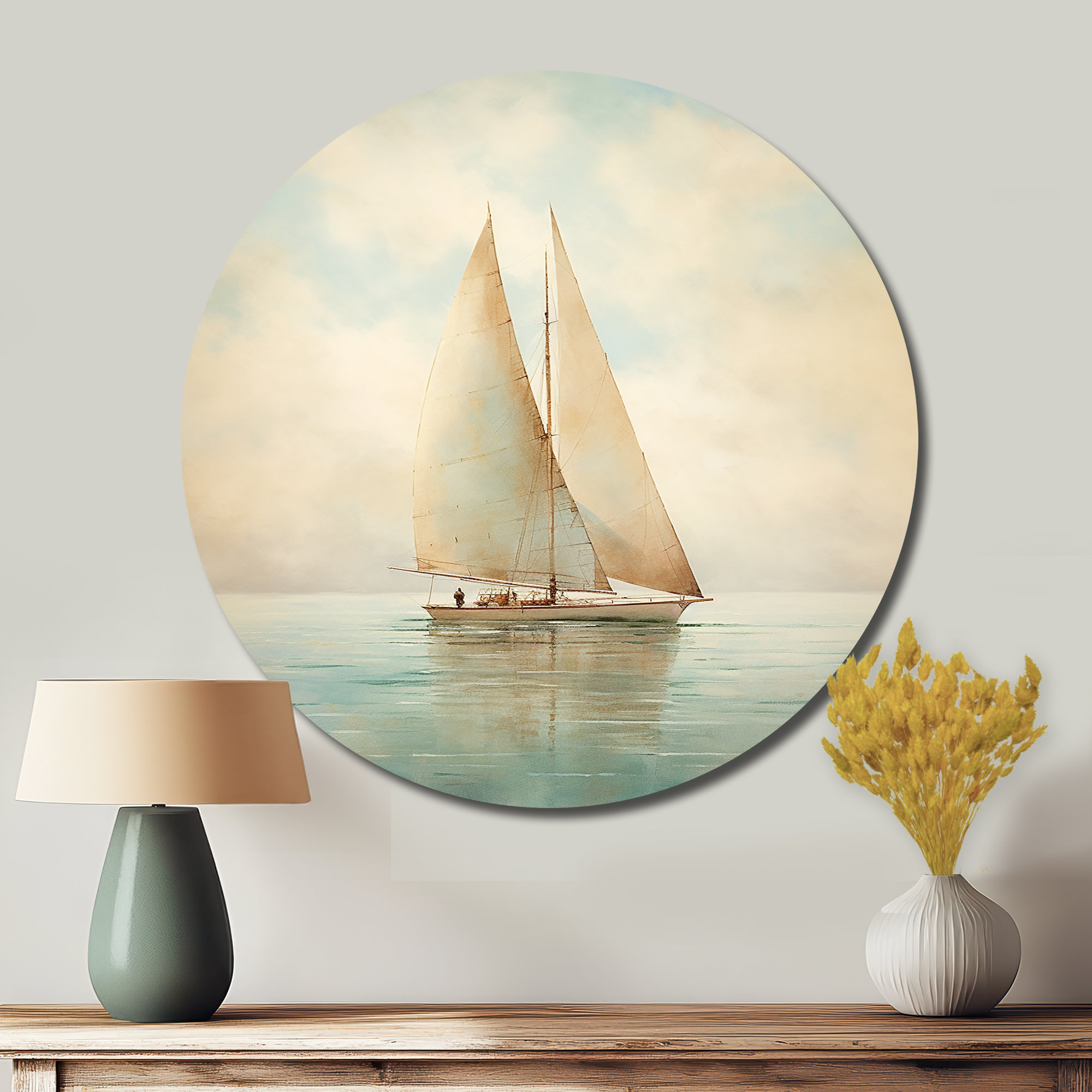 Breakwater Bay Sailboat Whispering Breezes II - Transportation Round ...