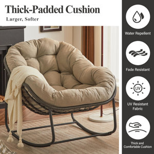 Wildon Home® Cadynce Wicker Outdoor Rocker Chair | Wayfair