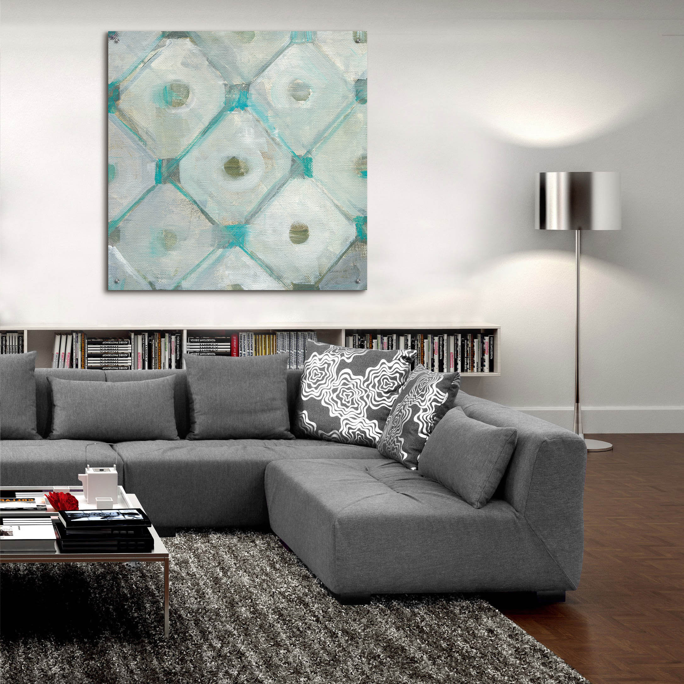 Hokku Designs 'Tile Element 1' by Danhui Nai Acrylic Glass Wall Art, 36 ...