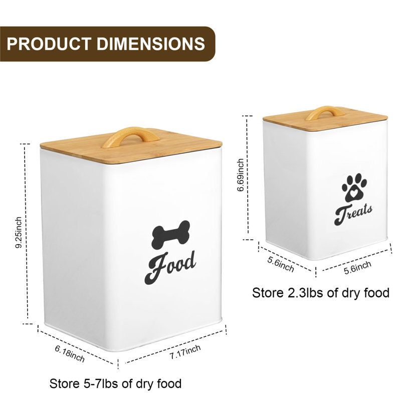 Bisiot 10 Lb. Metal Food Storage Container | Wayfair