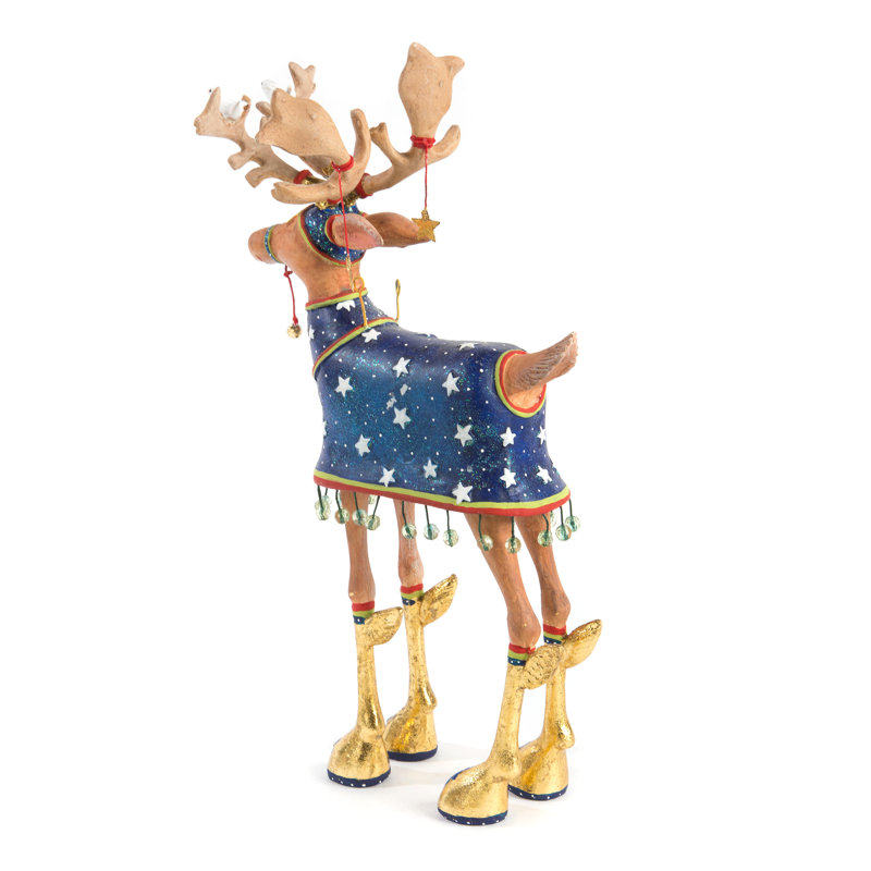 MacKenzie-Childs Patience Brewster Dash Away Comet Reindeer Figure ...