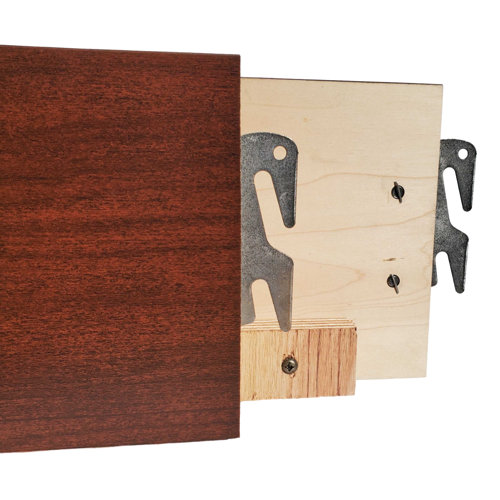 bedCLAW 82" Replacement Medium Finish Wooden Side Rails for Queen or ...