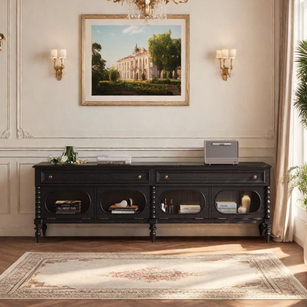 AWORET Medieval style design sense solid wood TV cabinet | Wayfair