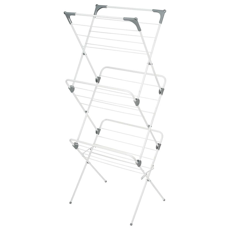 MELLISAN Tall Foldable Metal Laundry Rack | Wayfair