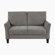 Winston Porter Laffey 56" Modern Upholstered Loveseat – Compact 2 ...