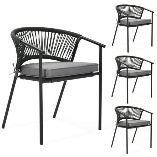 Stackable Patio Dining Chairs You'll Love | Wayfair