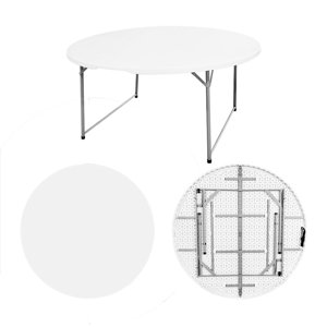 Luxdecor Heavy Duty 5ft 60inch Foldable Banquet Dinning Plastic Folding ...