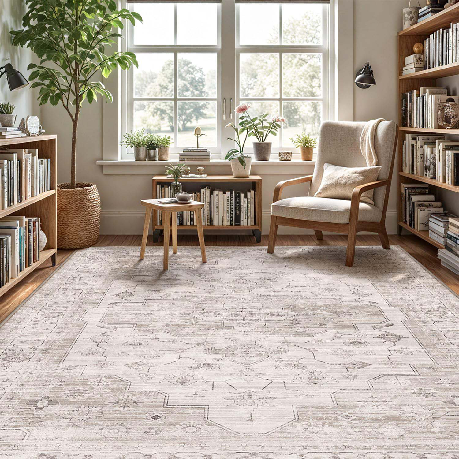 One Allium Way® Washable 5X8 Area Rug For Living Room, Ultra Soft ...