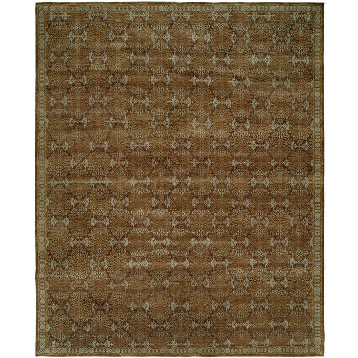 Madison Couture Rugs Silsden Wool Geometric Area Rug in Brown/Bark ...