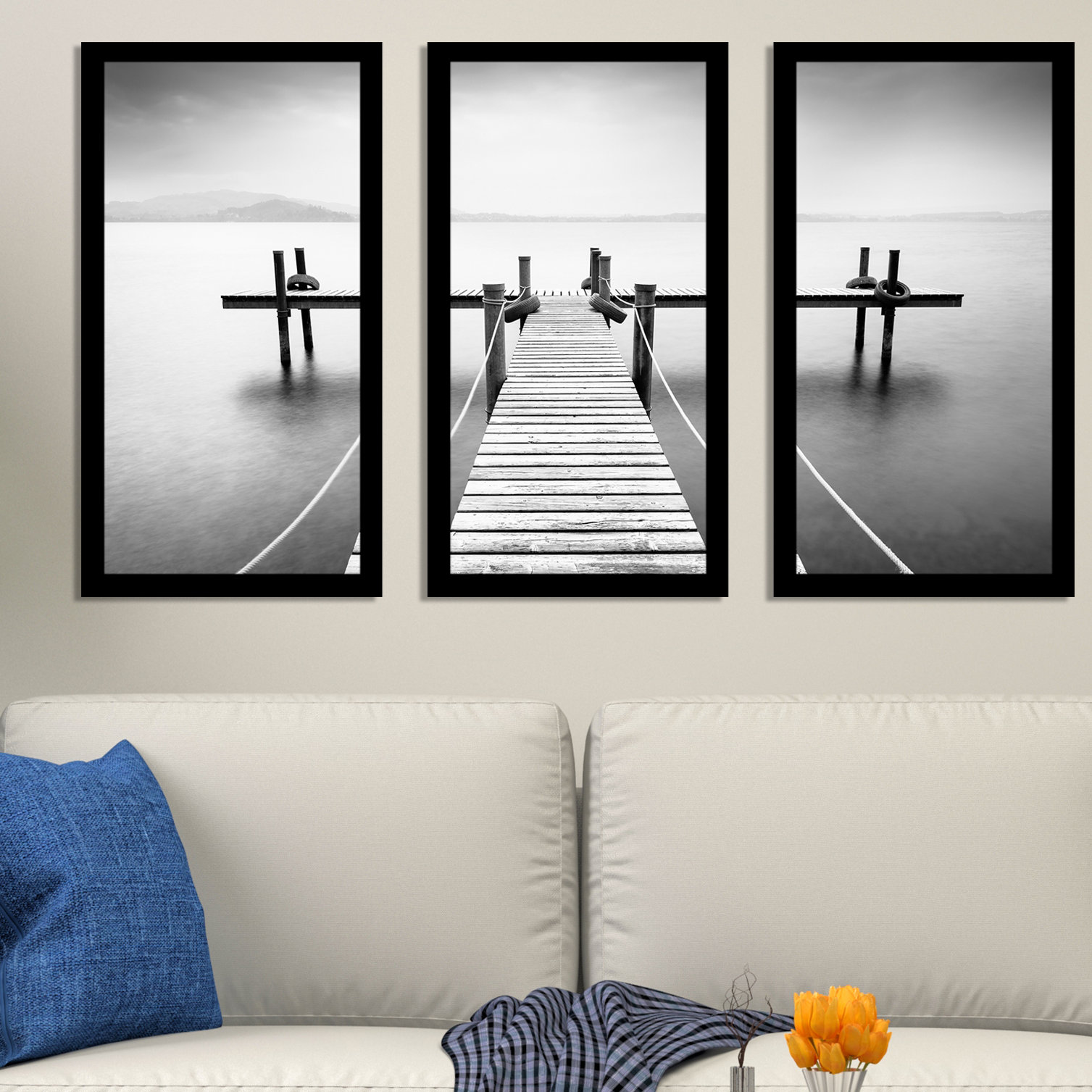 Highland Dunes Coastal Craze - 3 Piece Picture Frame Photograph Print ...