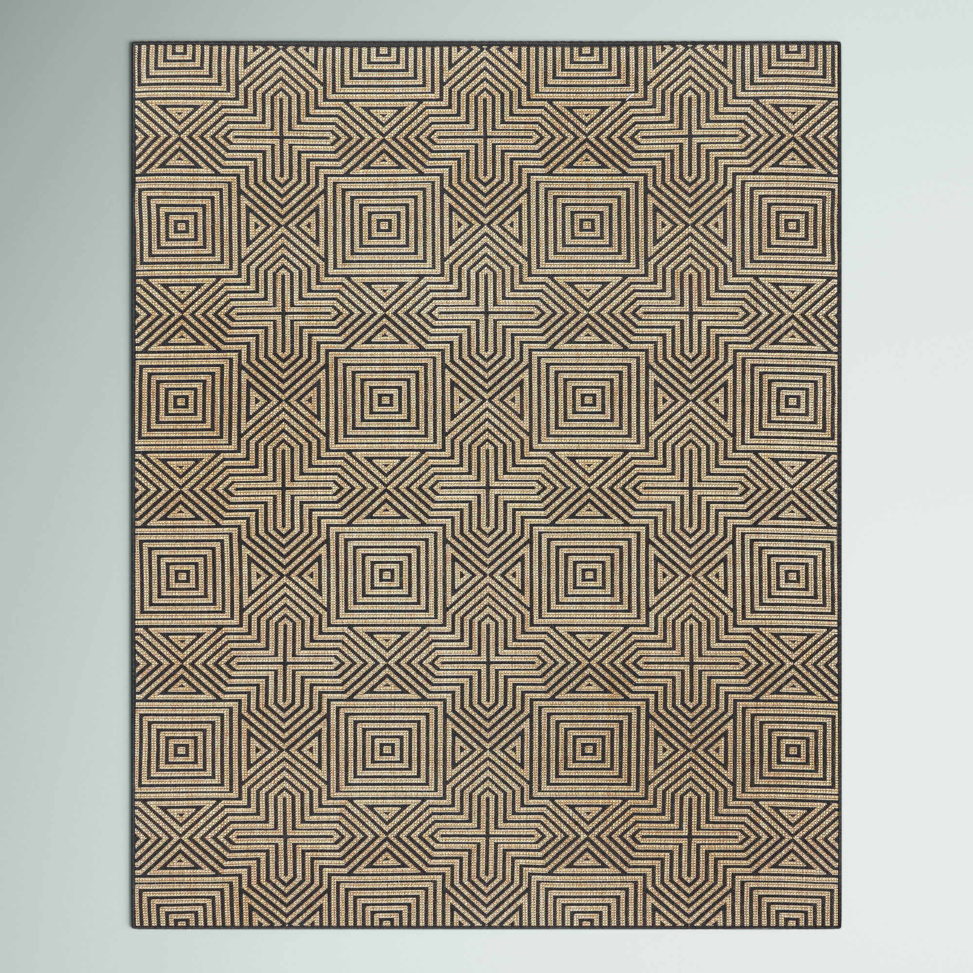 Mercury Row® Govan Geometric Indoor/Outdoor Area Rug for Living Room ...