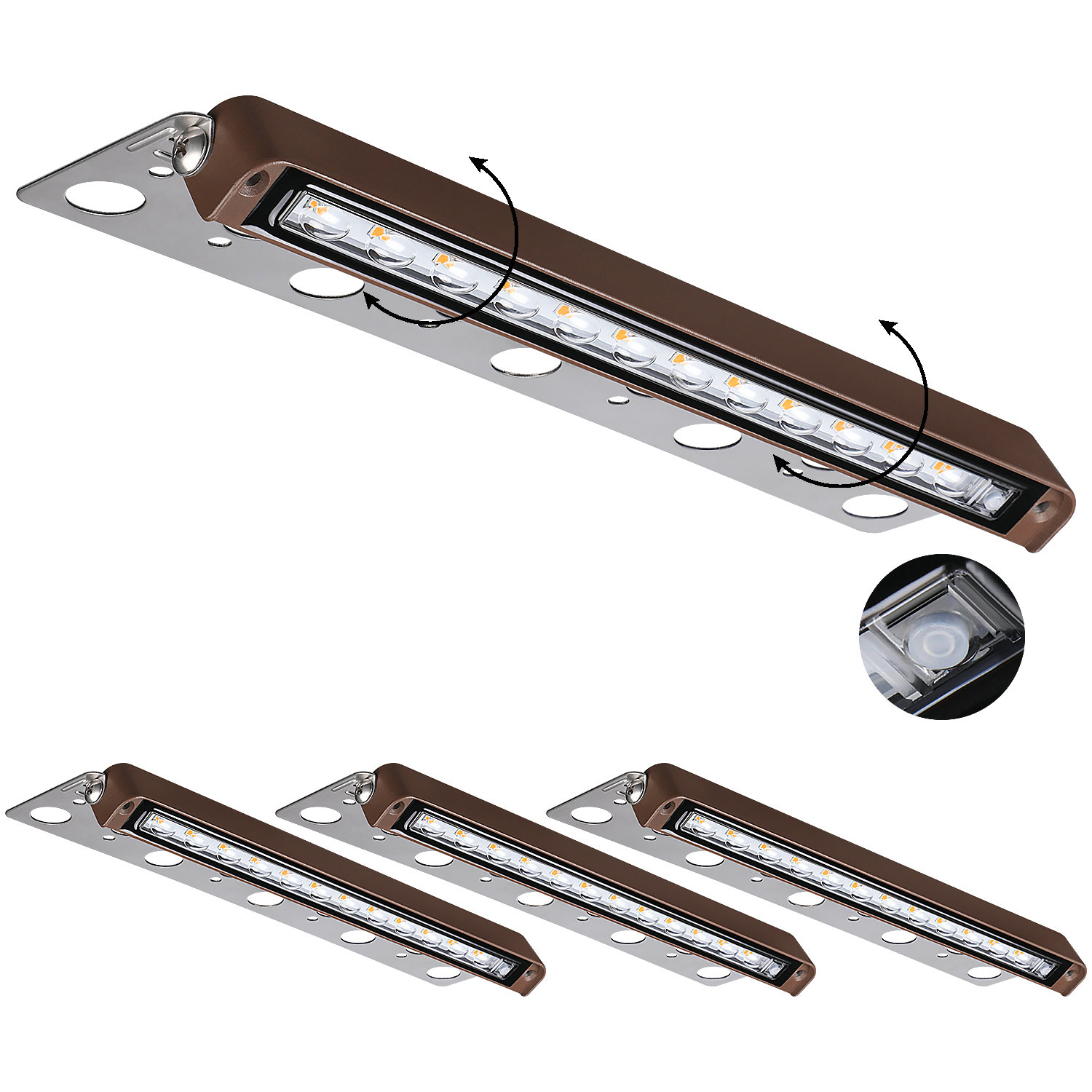 LEDVANS Glipa 12" Low Voltage LED Landscape Stair Light for Walls ...