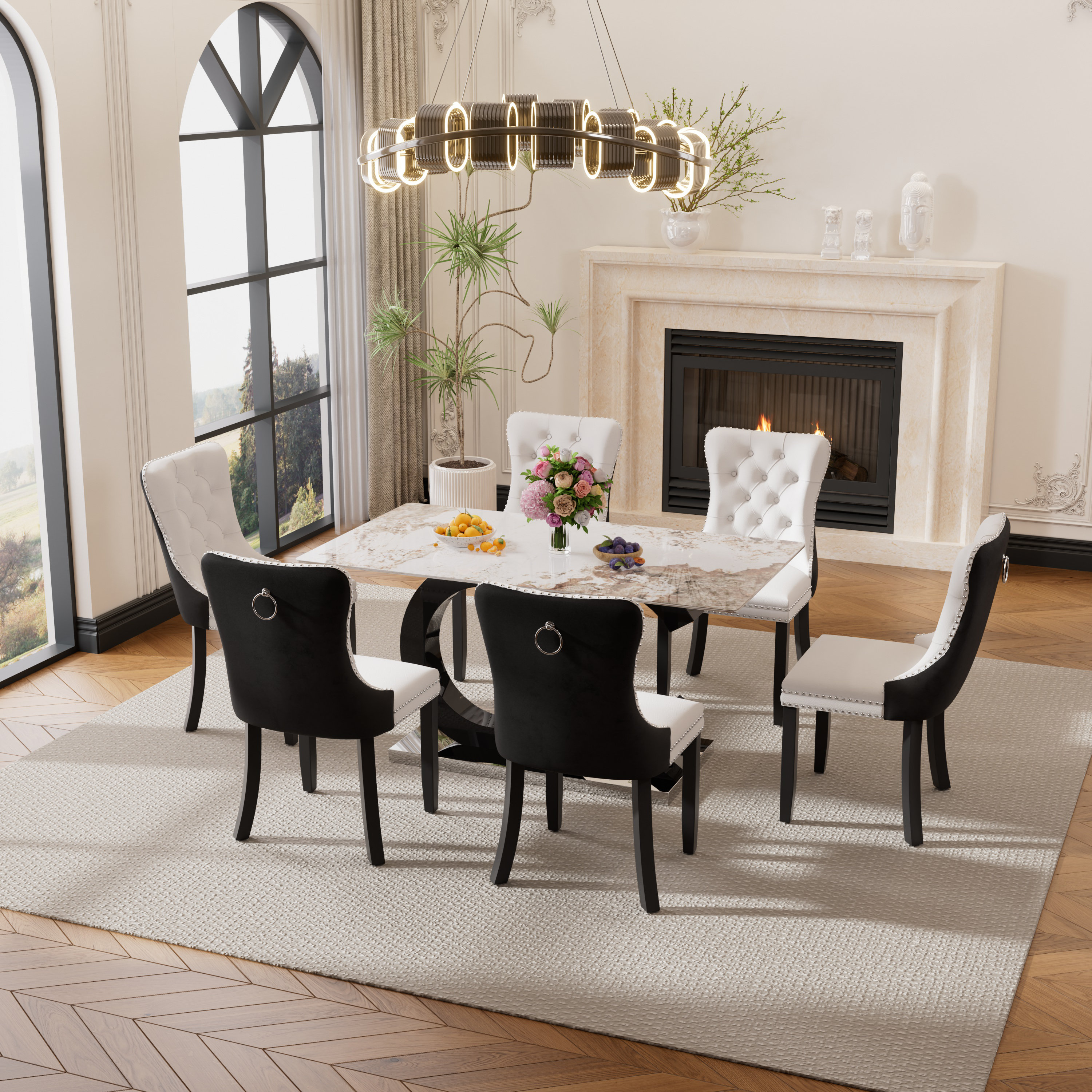 Ivy Bronx Lucillo Rectangular 63'' L x 31.5'' W Dining Set | Wayfair