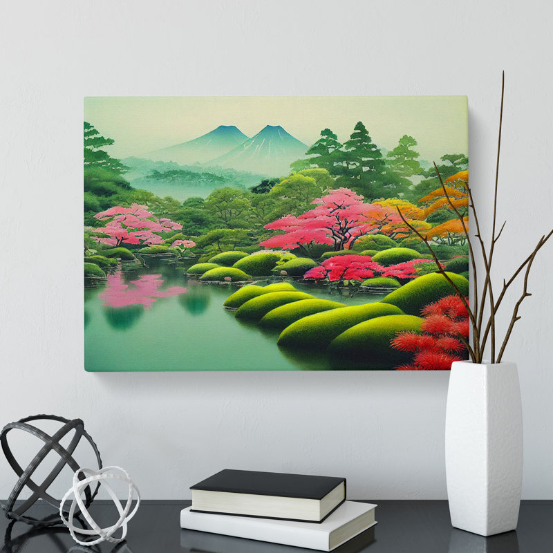 Alpen Home Traditional Japanese Mountains Vol.4 - Wrapped Canvas ...