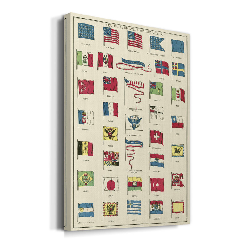 Trinx Flags Of All Nations I " Flags Of All Nations I " Painting on ...