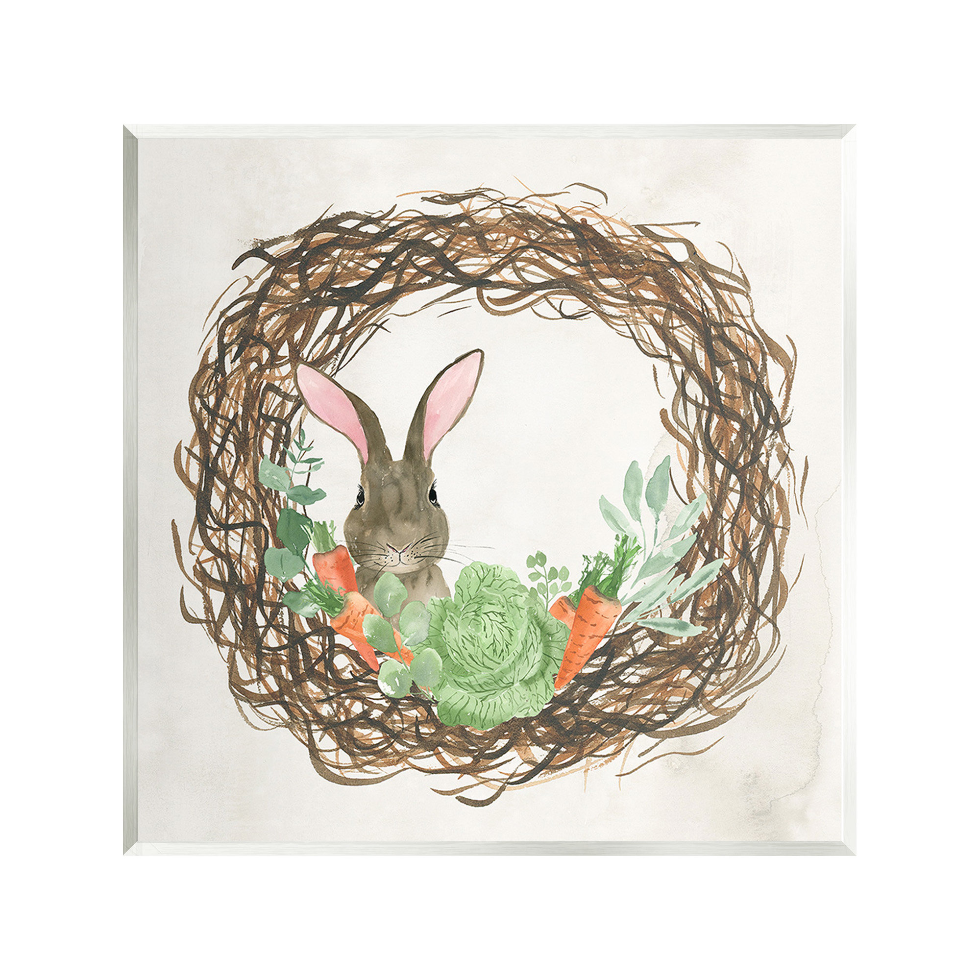 Winston Porter Spring Easter Wreath Wall Plaque Art by Lucille Price ...