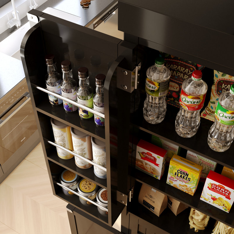 Red Barrel Studio® Jimeka 72'' Kitchen Pantry "& Reviews" | Wayfair
