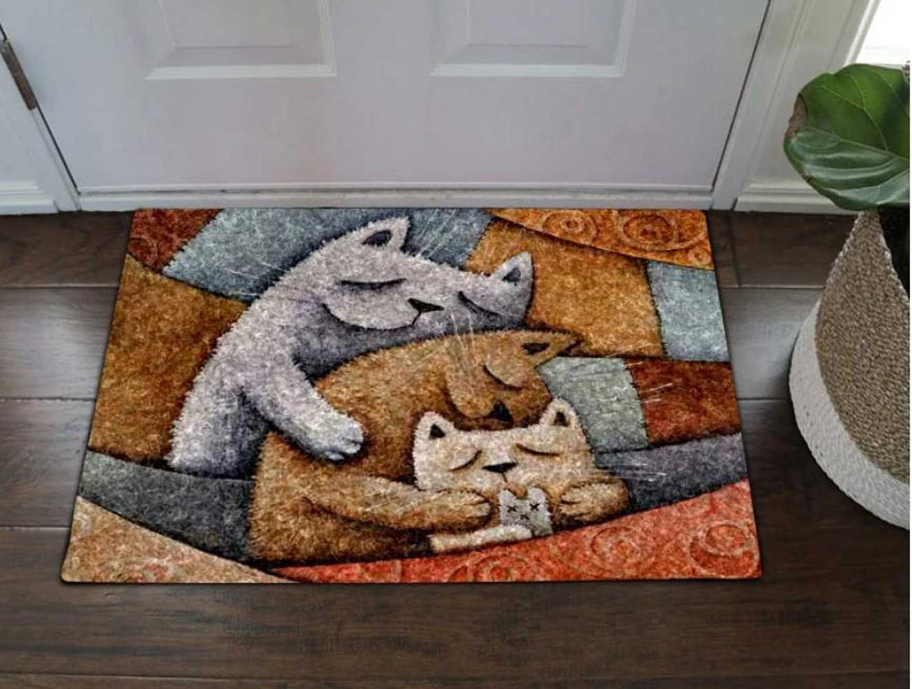Wildon Home® Cat Welcome Mat Doormat Lh Funny Welcome Mats Gifts For ...
