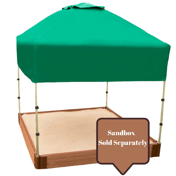 Frame It All 4 ft x 4 ft Plastic Square Sandbox Canopy with Cover | Wayfair