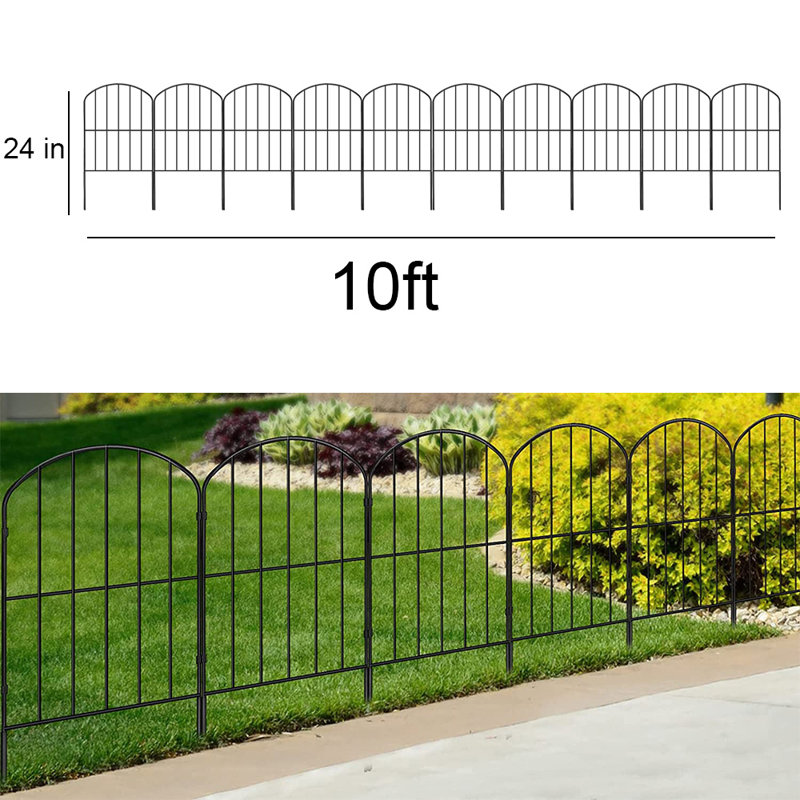CELLPAK Decorative Garden Fence Rustproof Metal Wire Panel Border ...