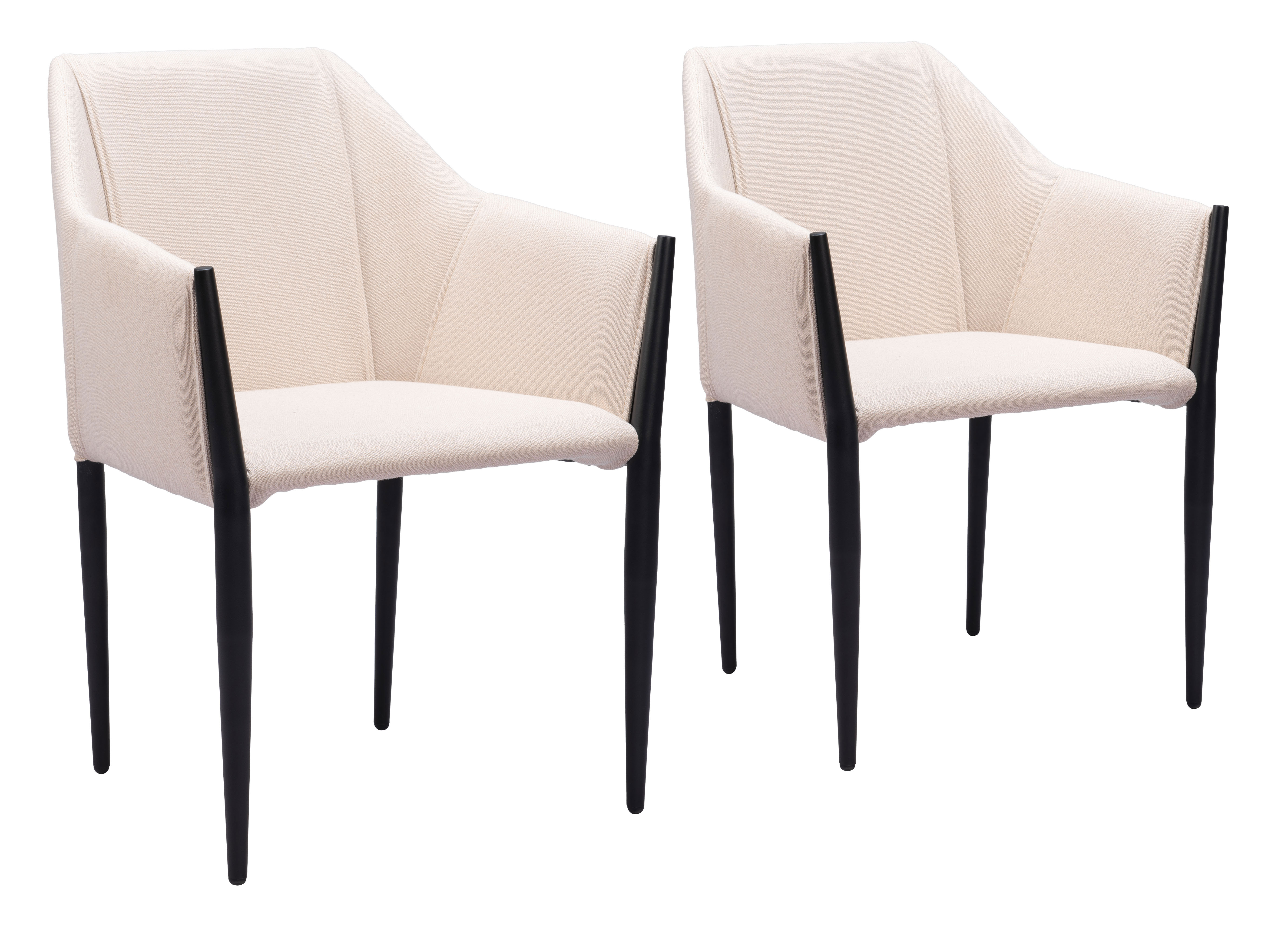 Hokku Designs Andover Dining Chair (Set Of 2) Beige | Wayfair