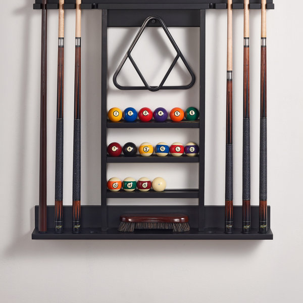 HB Home Billiard Wall Rack by HB Home & Reviews | Wayfair
