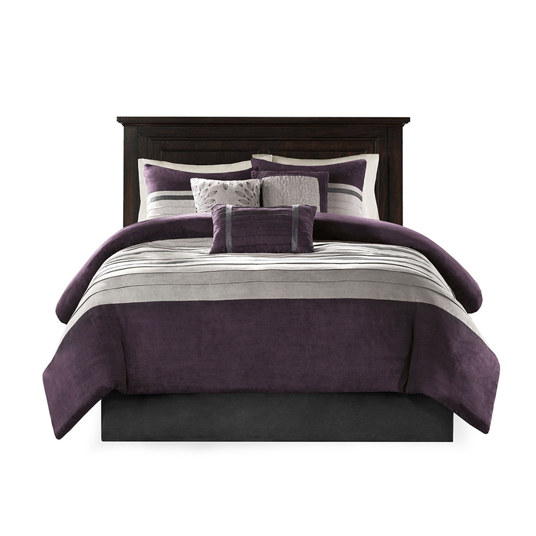 SnugglySolace 7 Pc Comforter - Faux Suede With Comfortable Fill Sized ...