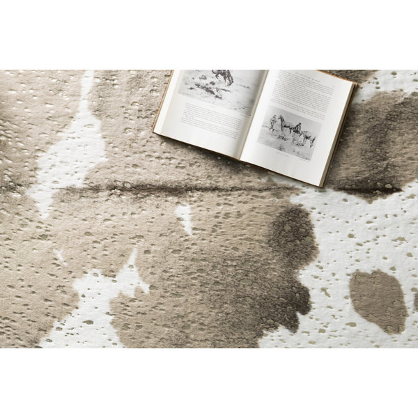 Union Rustic Duran Taupe/Champagne Area Rug & Reviews | Wayfair
