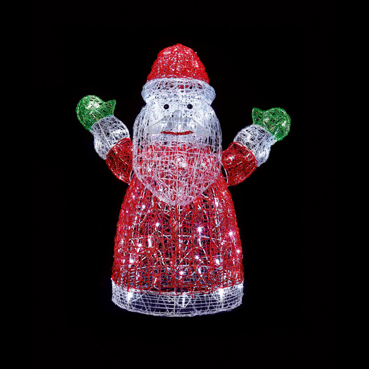 The Seasonal Aisle Soft Acrylic LED Santa Figure | Wayfair.co.uk