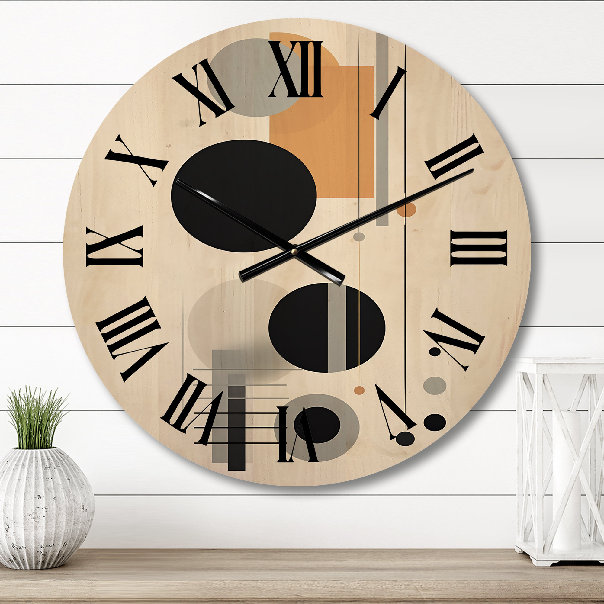 East Urban Home Minimal Circular Geometric Illustration IV - Modern ...