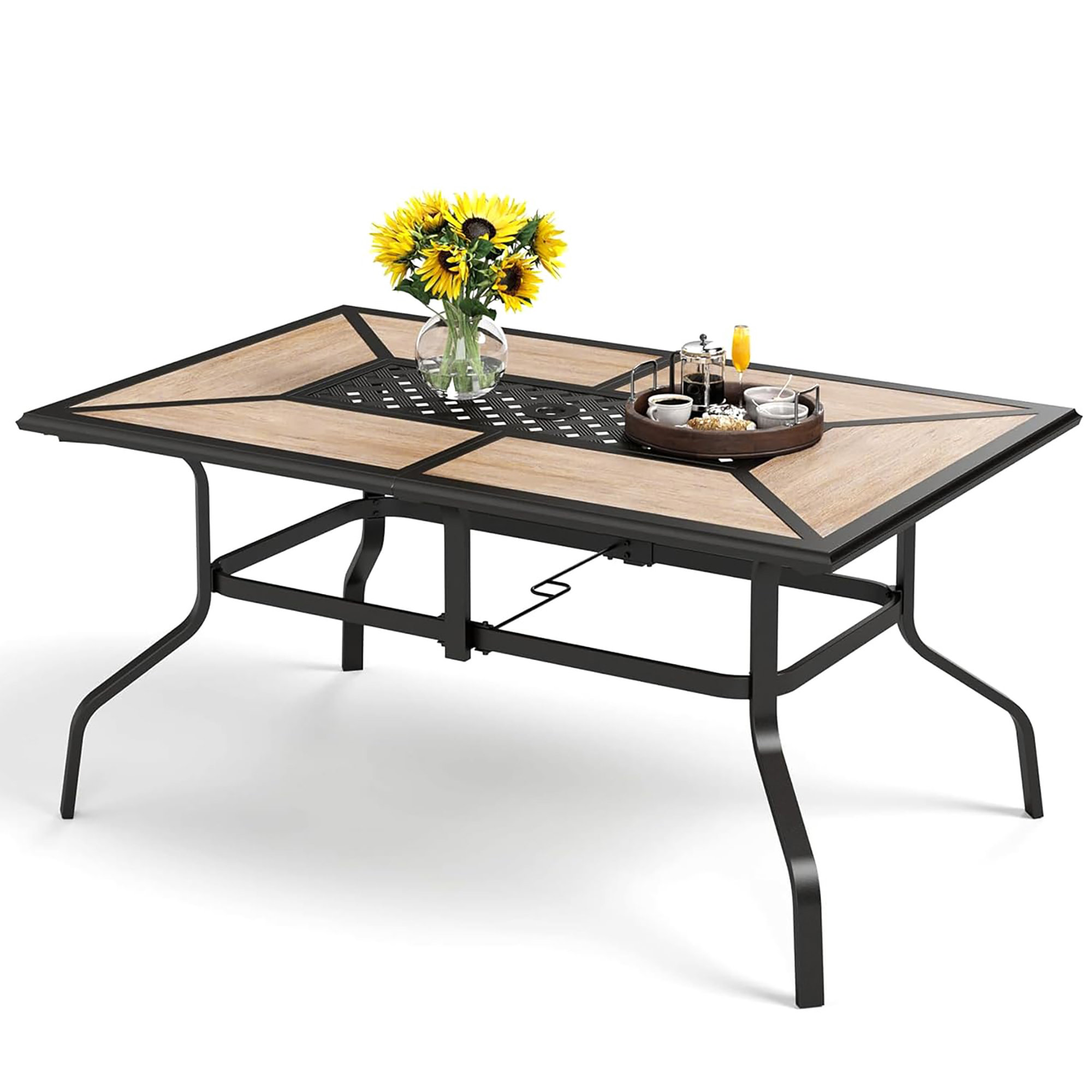 Red Barrel Studio® Outdoor Dining Table for 6 | Wayfair