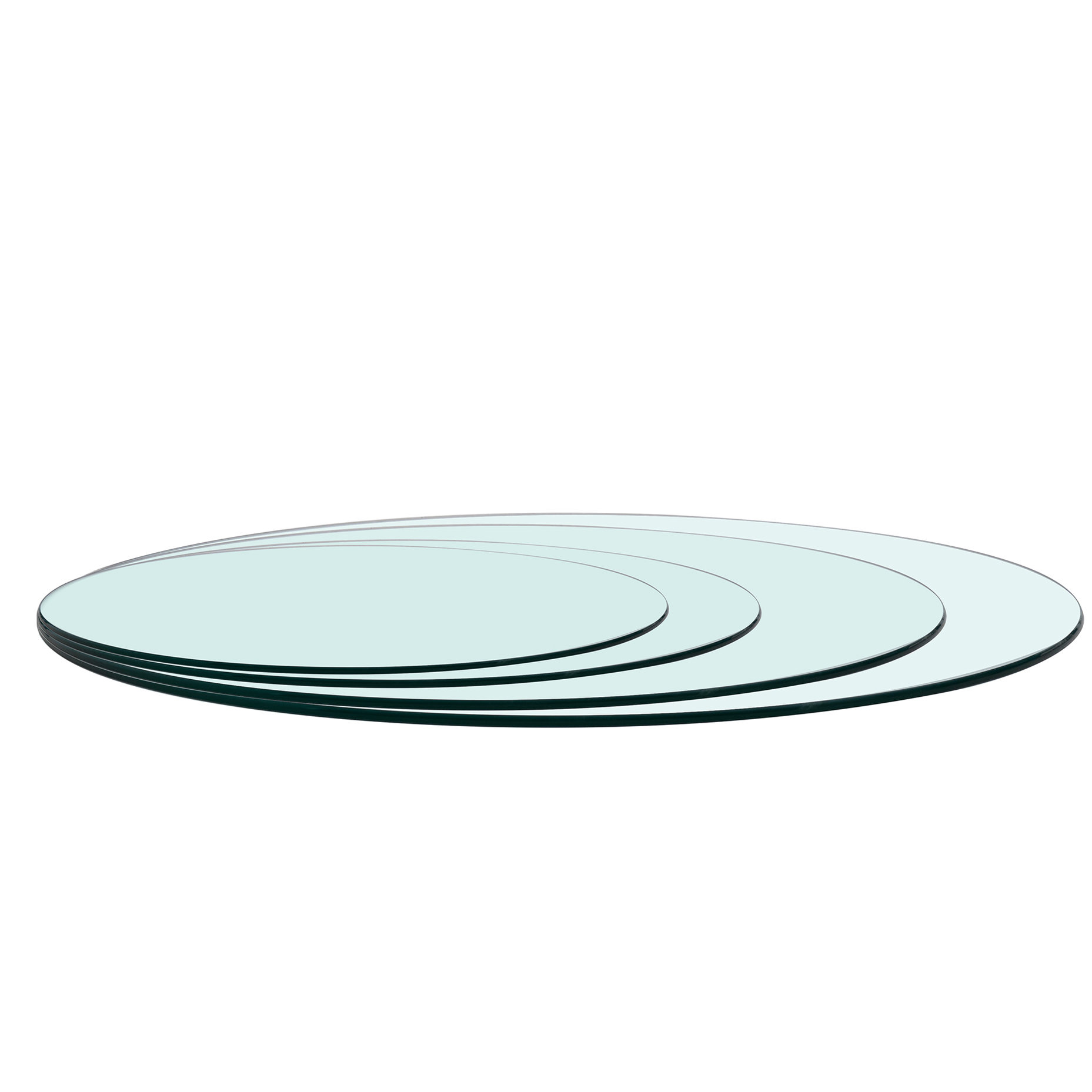 Latitude Run® 3/8 Inch Thick 35.4 Round Tempered Glass Table Top ...