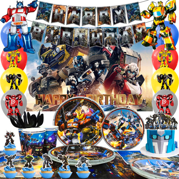George Oliver Transformers Party Decorations-114Pcstransformers Robot ...