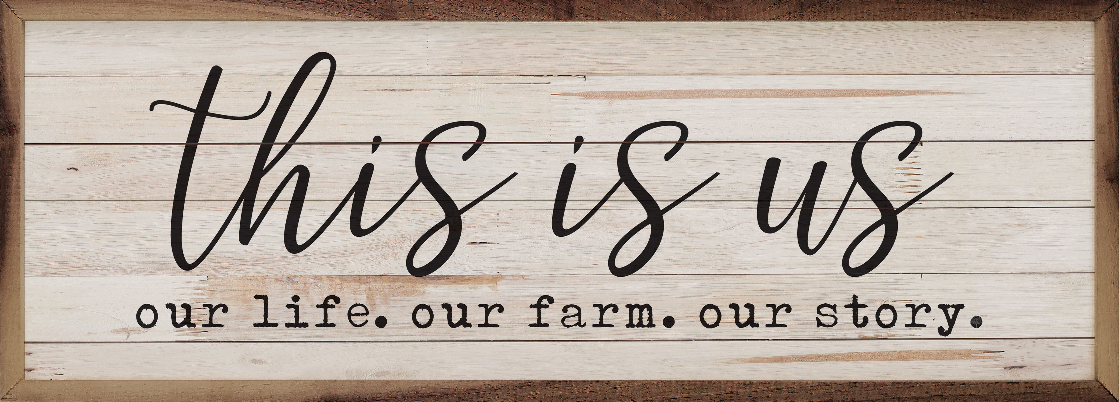 Gracie Oaks Our Life Our Farm Our Storey Whitewash - Wayfair Canada