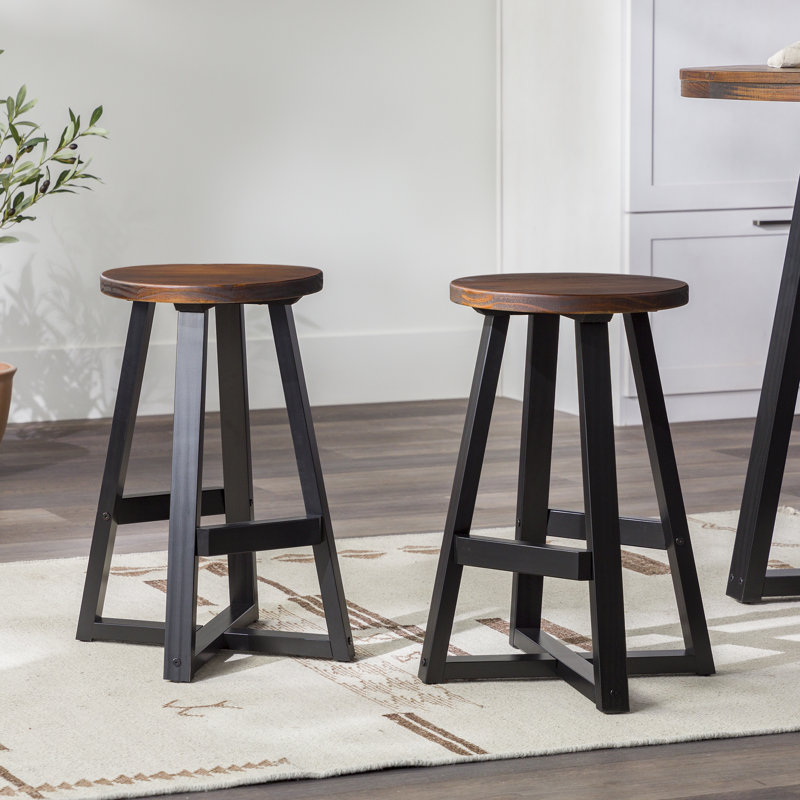 Mercury Row® Amarapal Solid Wood 24'' Counter Stool & Reviews - Wayfair ...