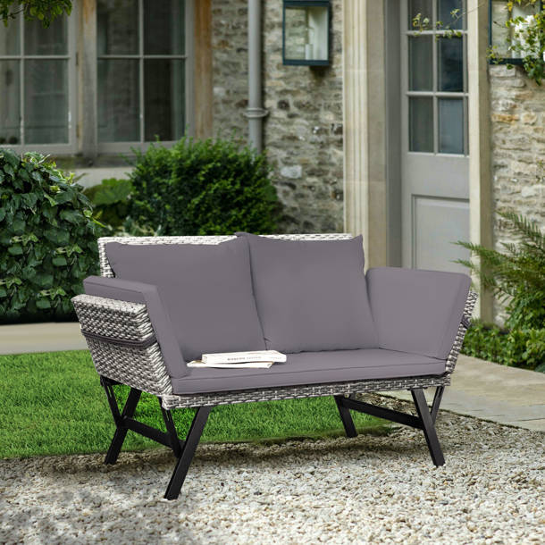 Bayou Breeze Banu Wicker Outdoor Rocker Chair | Wayfair