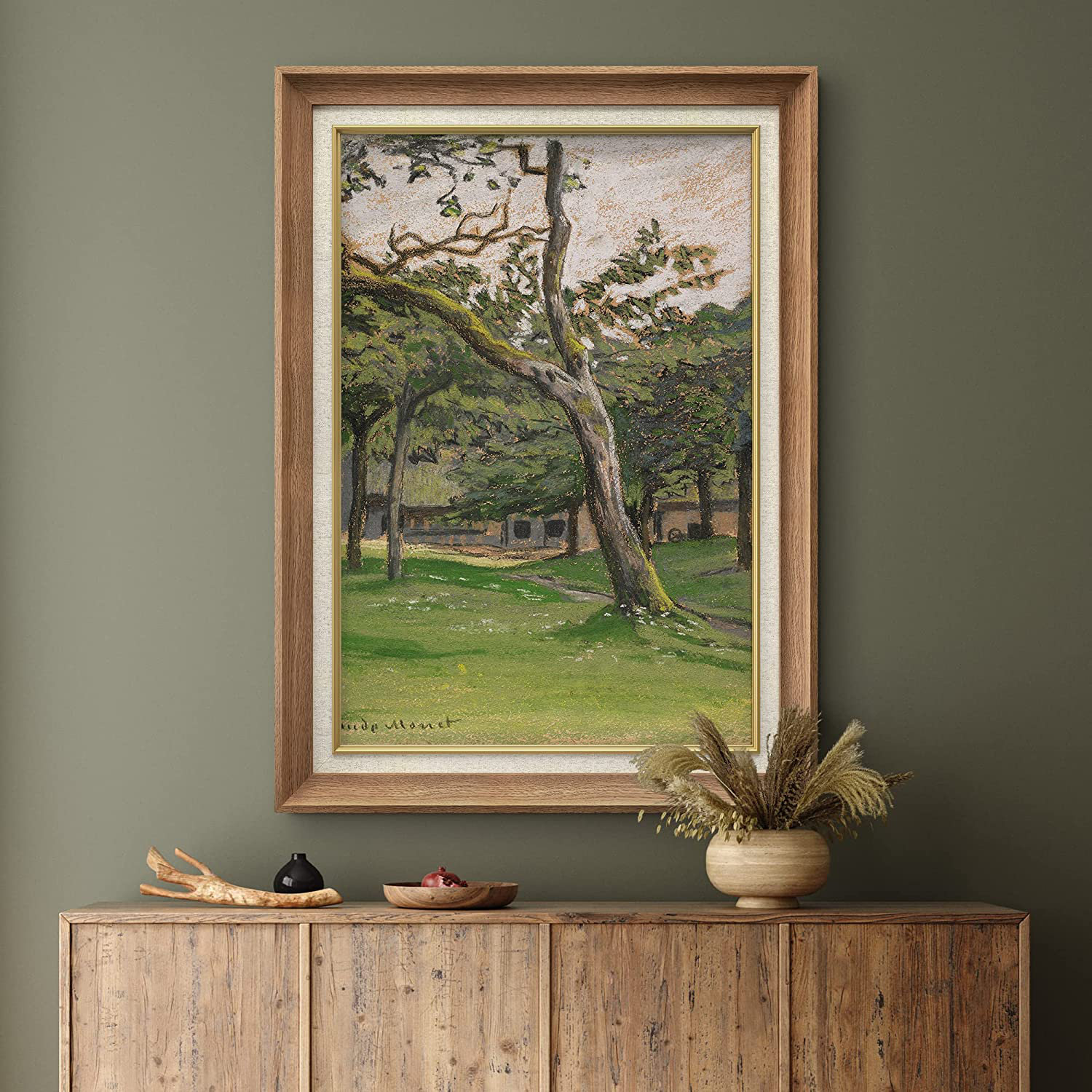 SIGNLEADER Norman Farm Through the Trees by Claude Monet - Single ...