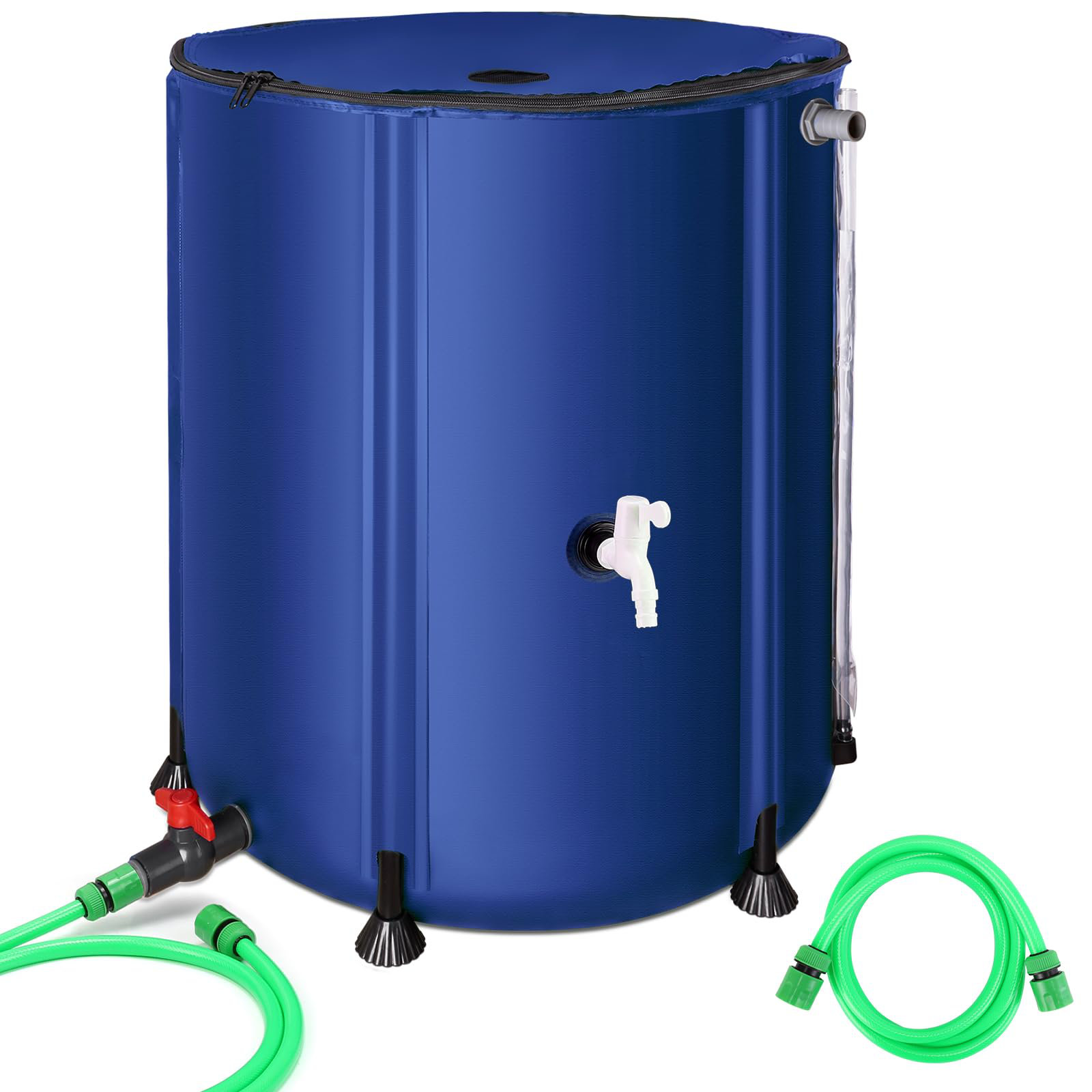 COAHAHA 53 Gallon Collapsible Portable Rain Barrel System - Rainwater ...