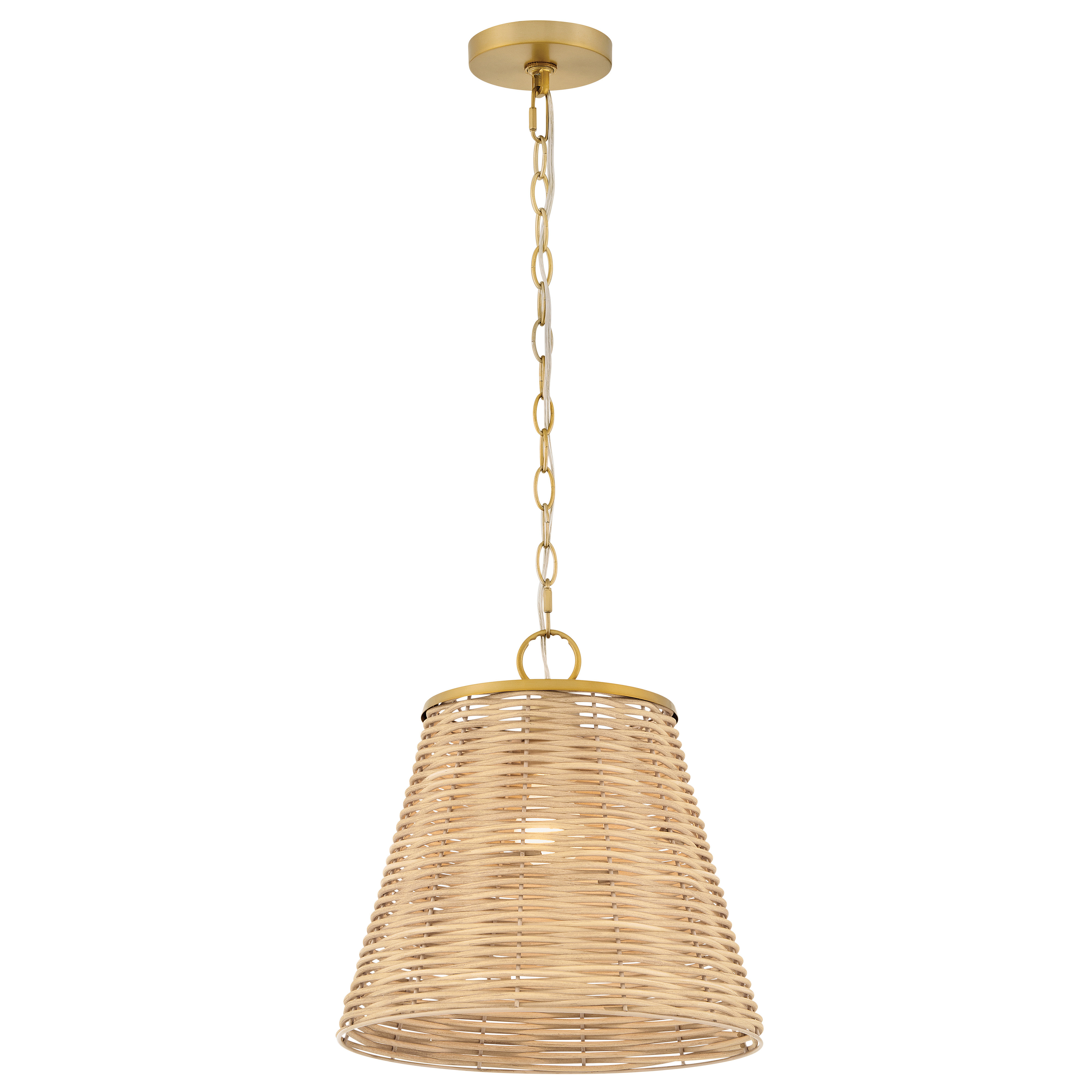 Lark Brynn Medium Coastal Rattan Chain-Hung Pendant Light - Wayfair Canada