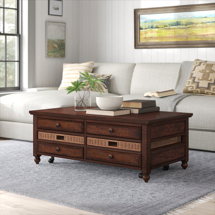 August Grove® Hebron Solid Wood Coffee Table & Reviews | Wayfair