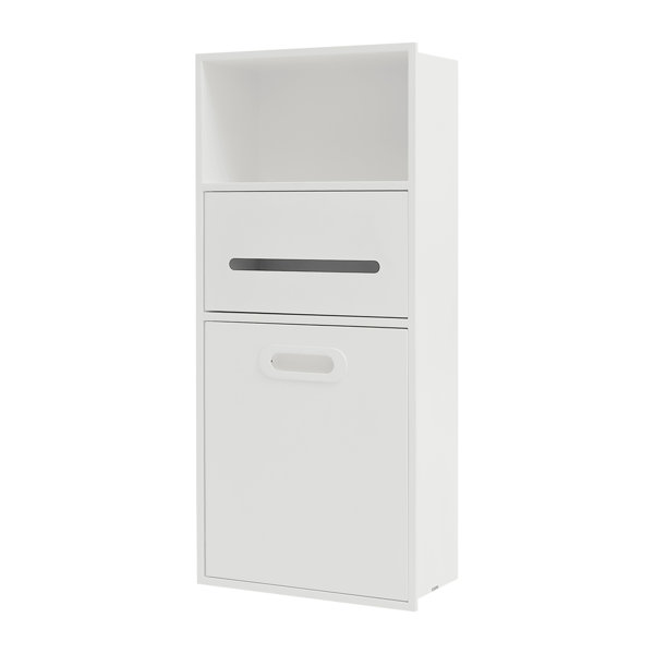 Latitude Run® 3-Tier Stainless Steel Recessed Storage Cabinet, Wall ...