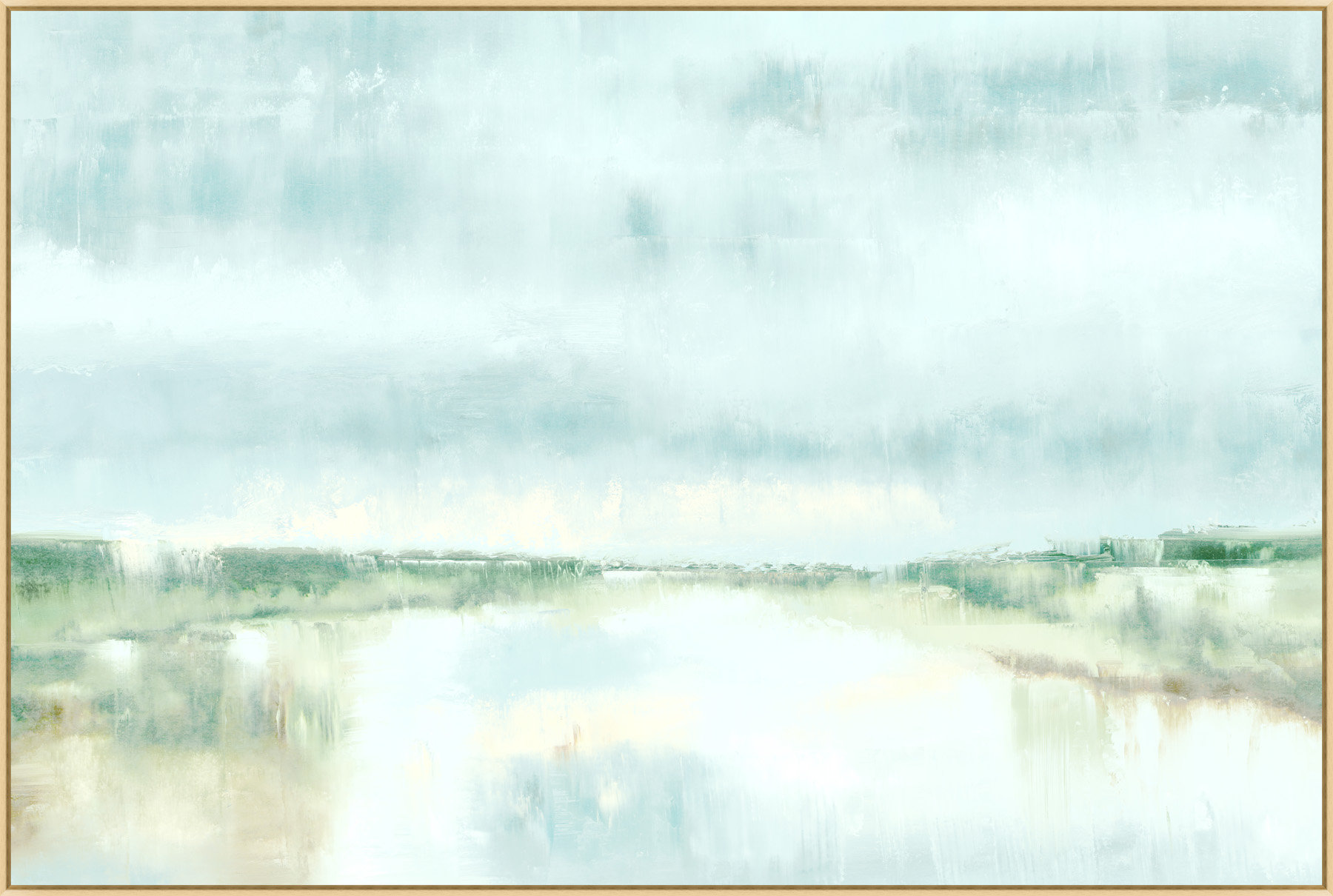 Wendover Art Group Lay of the Land - Floater Frame Painting on Canvas ...