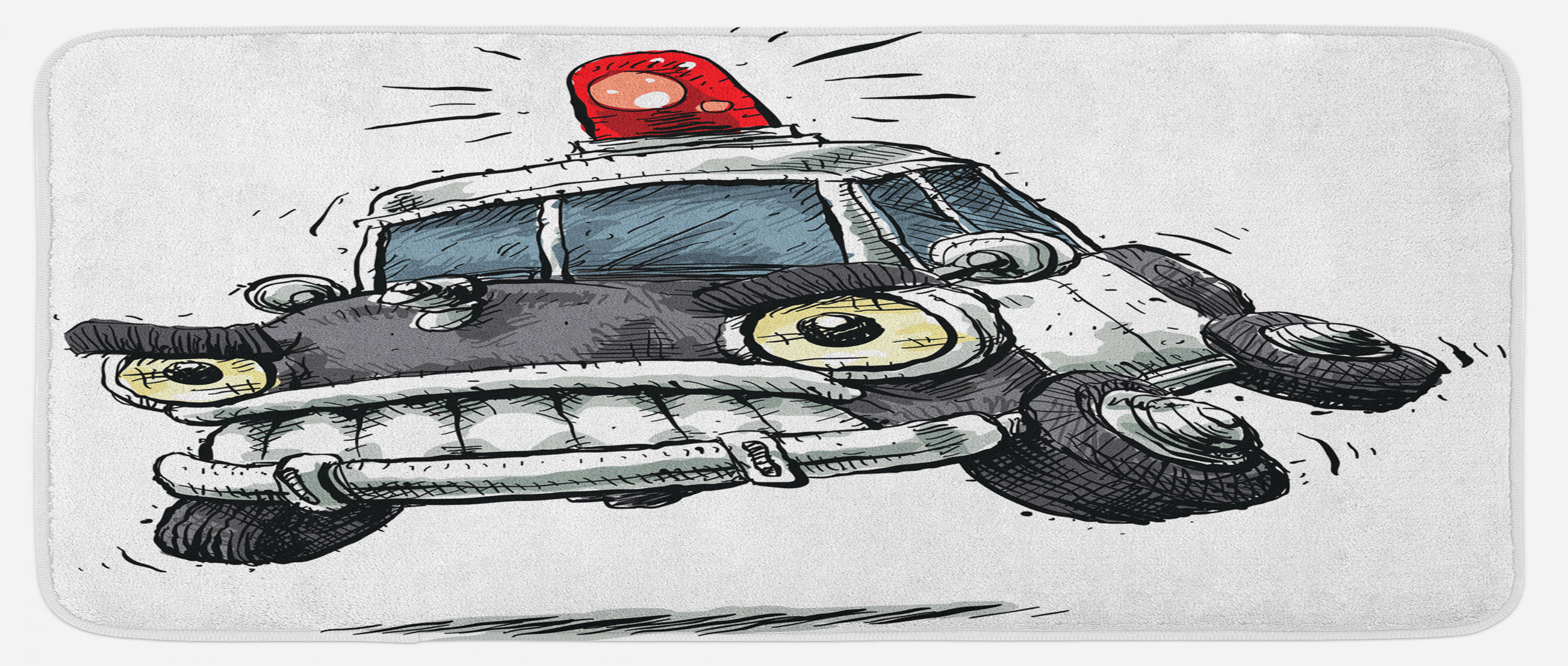 East Urban Home Police Kitchen Mat | Wayfair