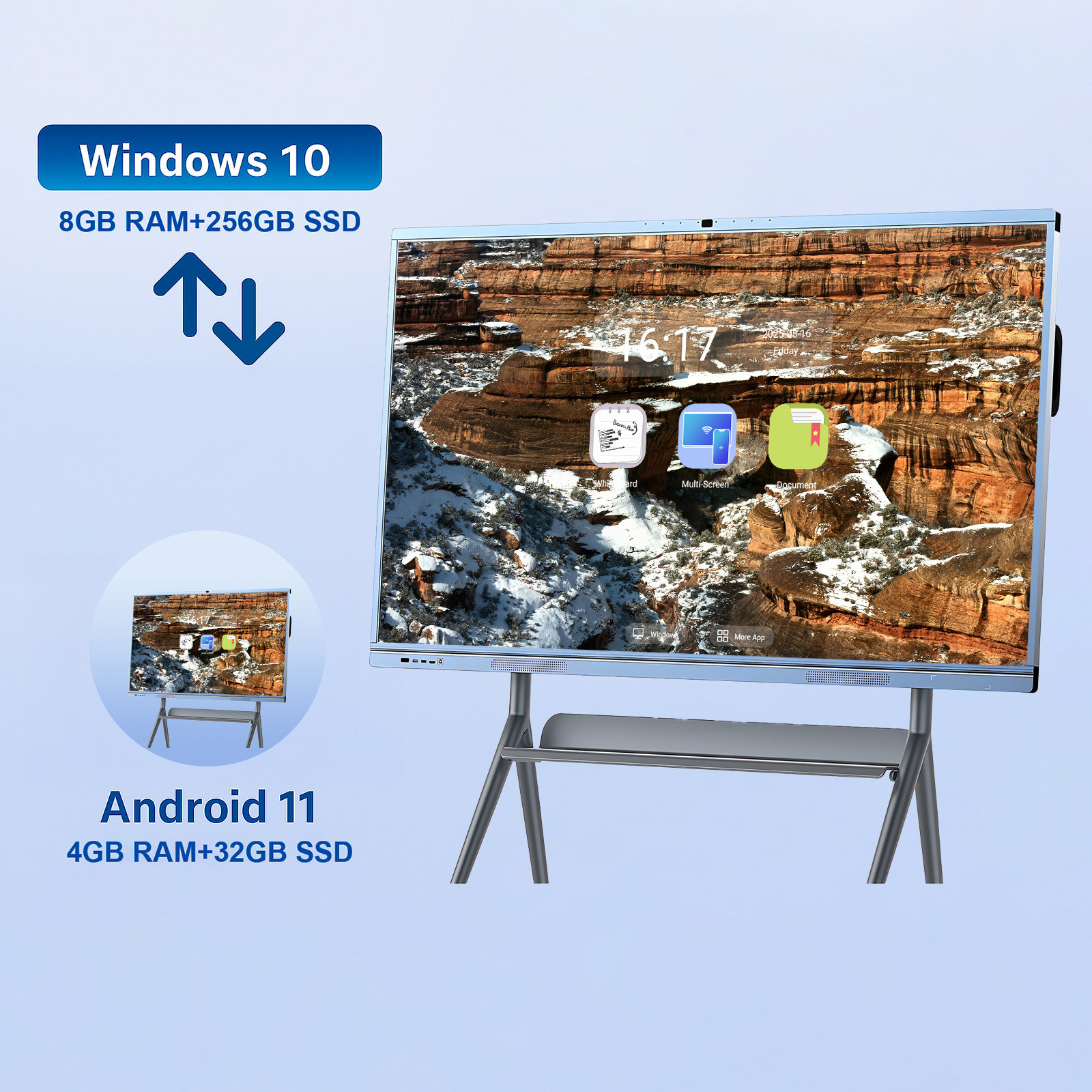 JYXCN Conference Smart Interactive Board IR Touch+Wireless Projection ...