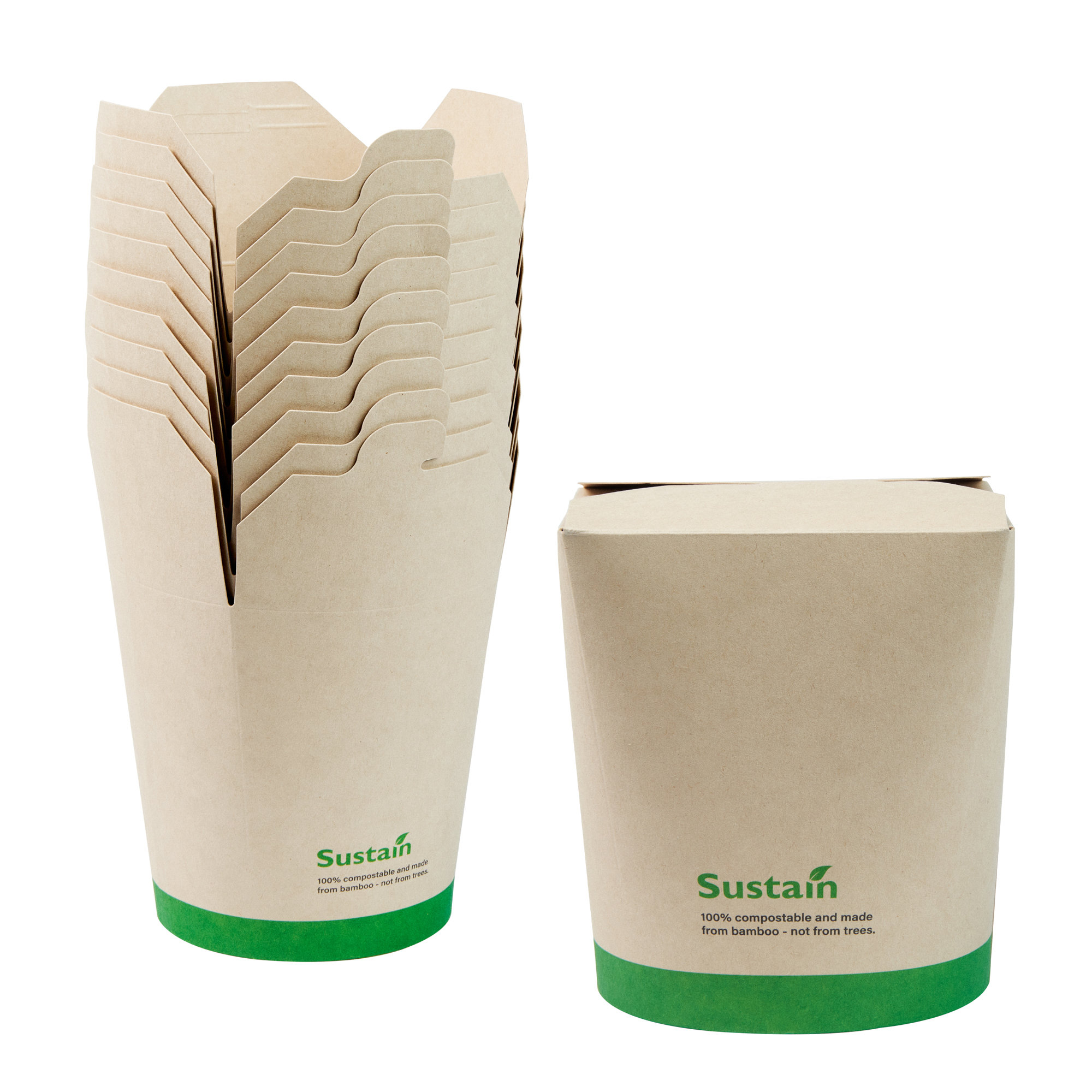 Restaurantware-Sustain 32 Ounce Sturdy Paper Take Out Boxes, 200 ...