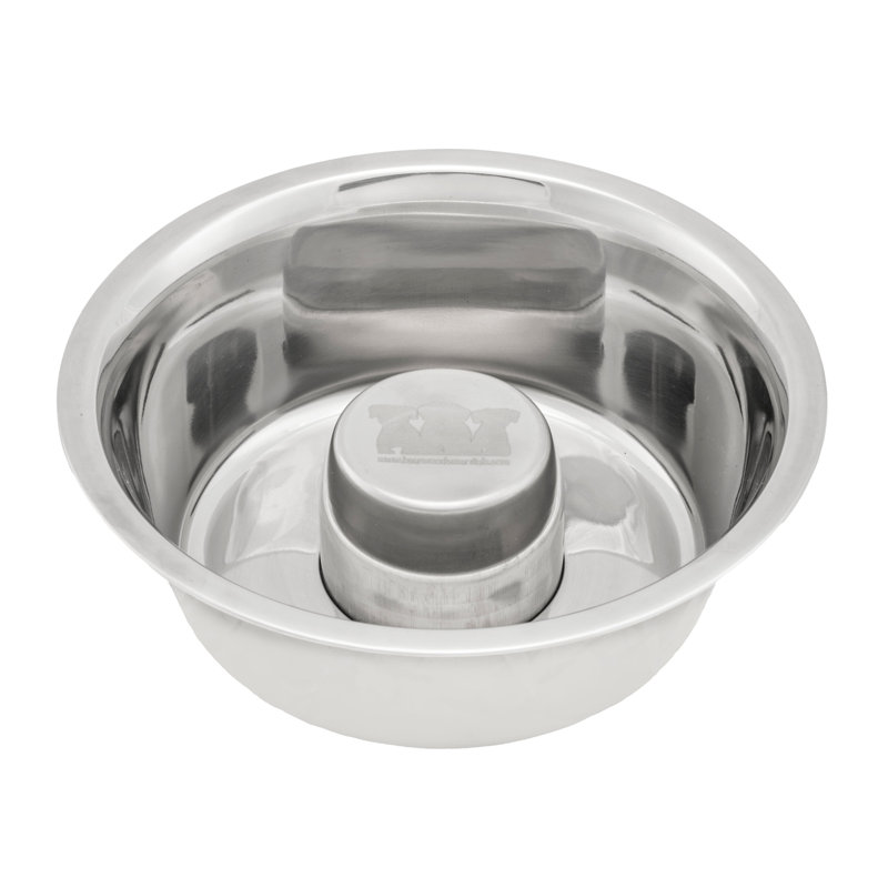 Bearwood Essentials Set of 2 Stainless Steel Slow Feeder For Dogs ...