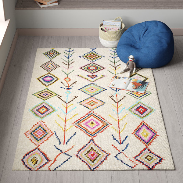 Mack & Milo™ Agostini Handmade Tufted Wool Off-White Rug & Reviews ...