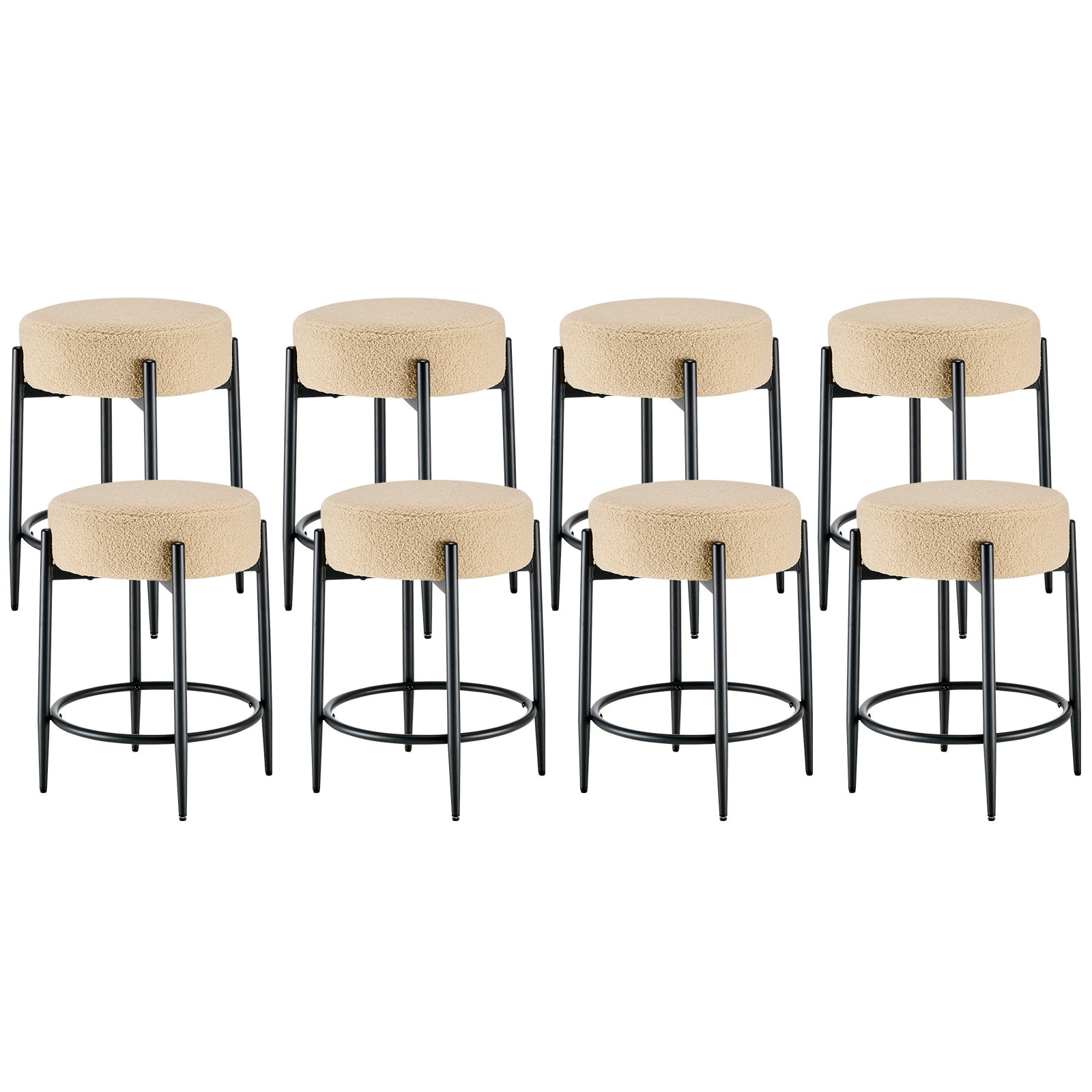 Latitude Run® Modern Dining Chairs Set, 23.6" Counter Height Stools ...