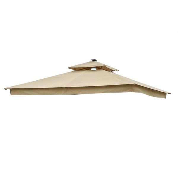 Garden Winds Beige Fabric Replacement Canopy for Gazebo | Wayfair